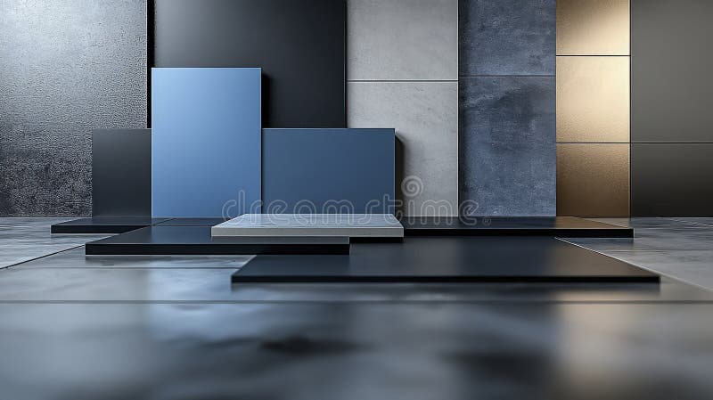 Minimalist Rectangle Composition Modern Studio Abstract Art Indoor ...