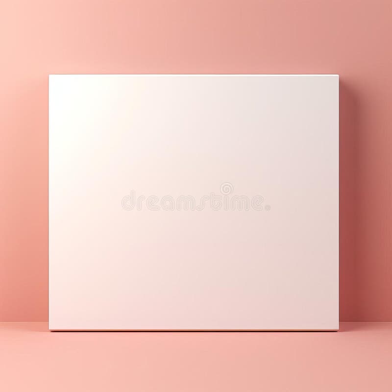 Minimalist Rectangle on White Isolated Background with Elegance Stock ...