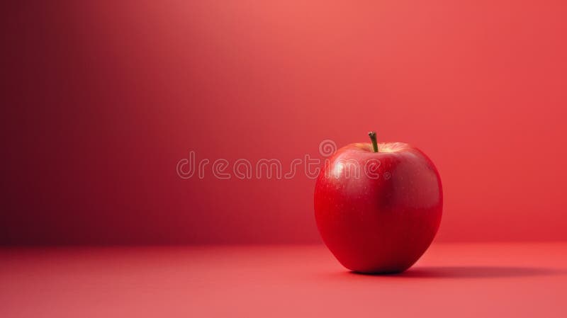 Minimalist Red Apple Matching Background Stock Photos - Free & Royalty ...