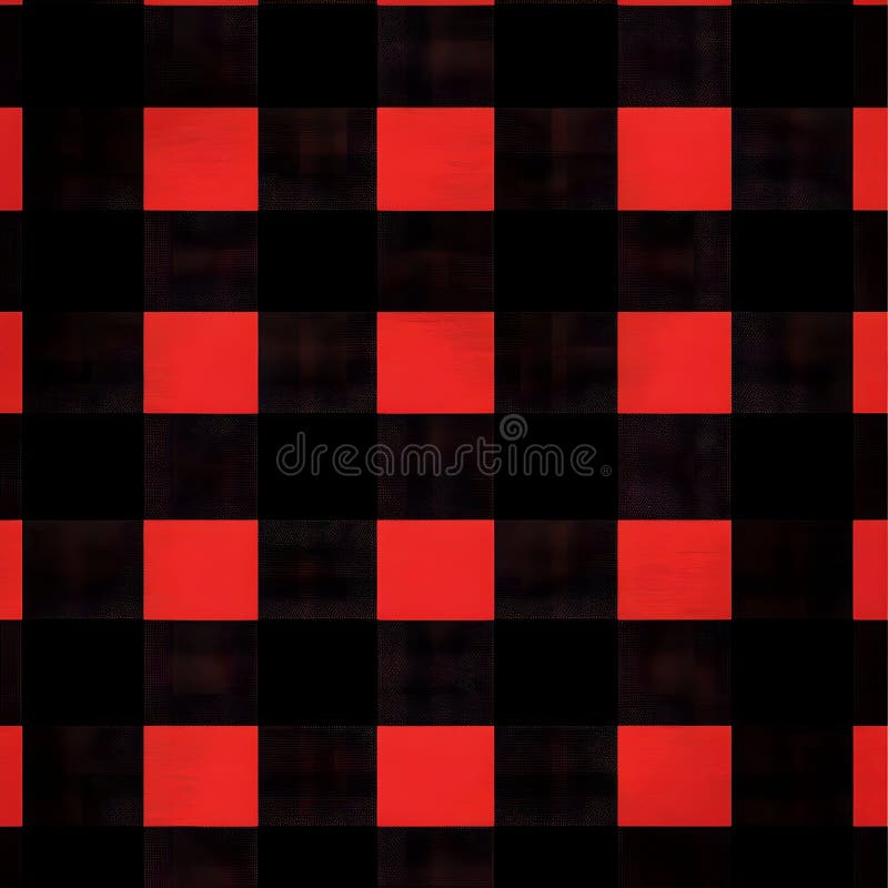 Minimalist Red and Black Checkered Geometric Pattern Background Stock ...