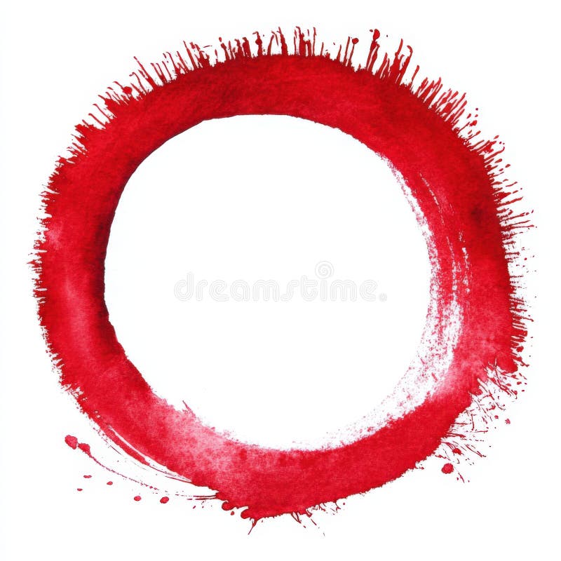 Generative Ai Circular Red Ink Splash Stock Photos - Free & Royalty ...