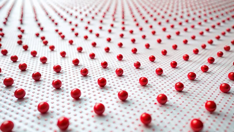 Minimalist Red Dot Pattern on White Background a Modern Abstract Design ...