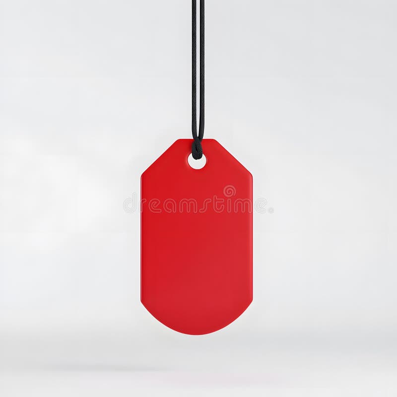 Minimalist Red Hanging Price Tag – Clean E-Commerce & Retail Design ...