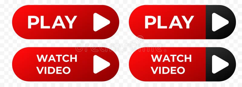 Minimalist Red Play Video Button . Red Play Button Design. Stock Vector ...