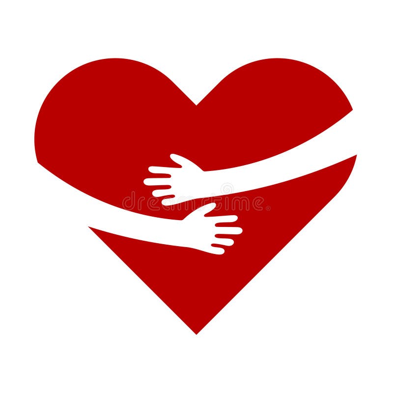 Heart Arms Hug Stock Illustrations – 1,027 Heart Arms Hug Stock ...
