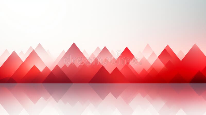Minimalist Red on White - Clean Flat Design Stock Illustration ...