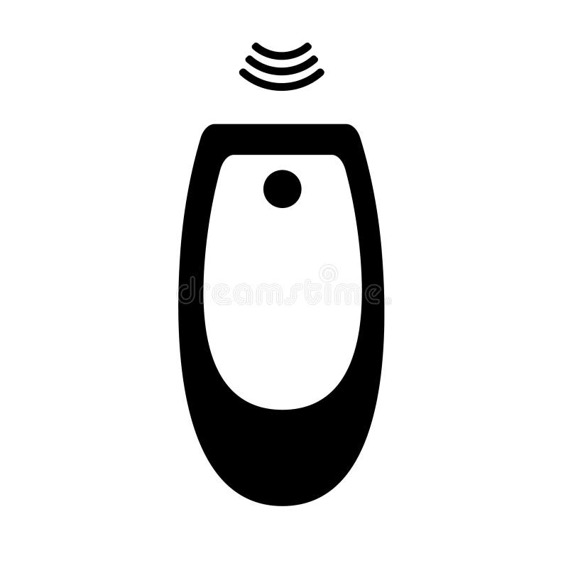Minimalist Remote Control Icon with Signal Waves Stock Illustration ...