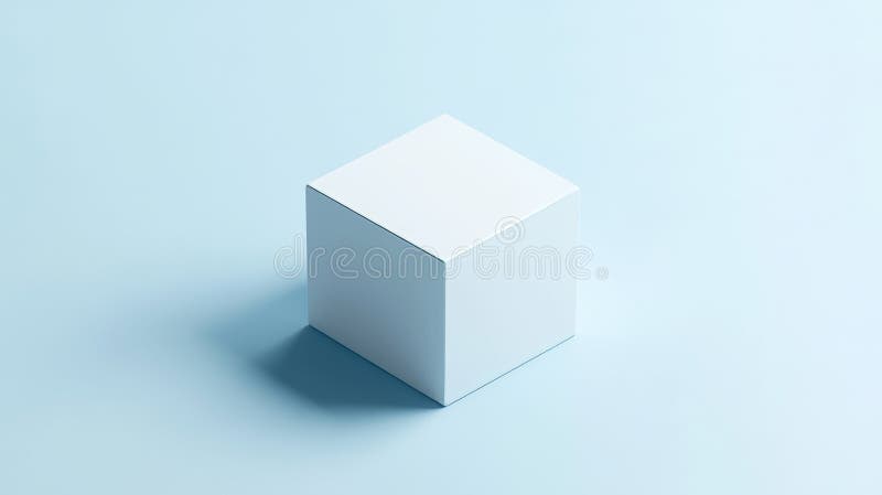 Minimalist Rendering Cube Made Up of Multiple White Cubes Stock Image ...