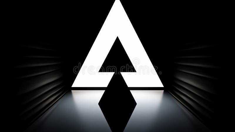 Minimalist Representation of Escher S Triangle an Impossible Black and ...