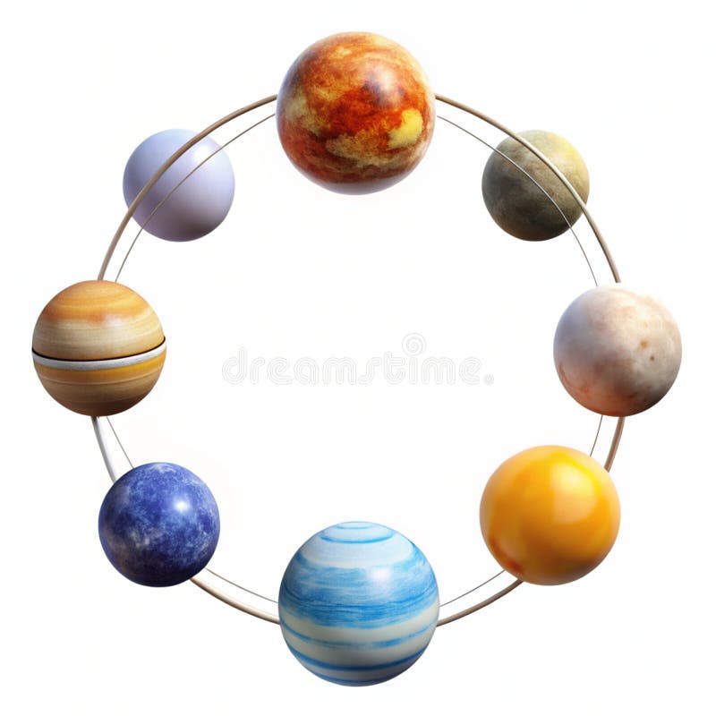 Simple Solar System Orbit stock illustration. Illustration of astronomy ...