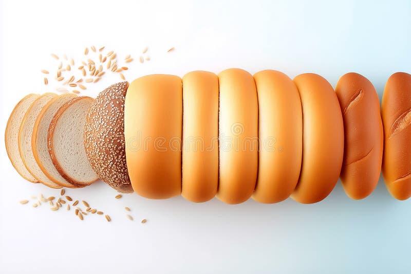 Minimalist Representation of Sliced Classic Sandwich Loaf Showcasing ...