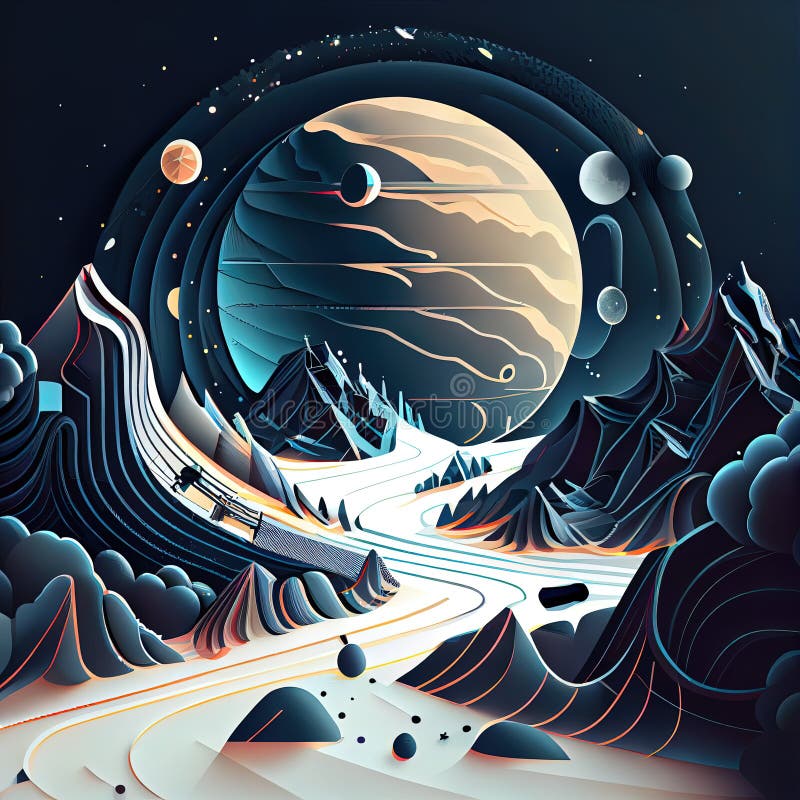 Moonscape Landscape Stock Illustrations – 356 Moonscape Landscape Stock ...