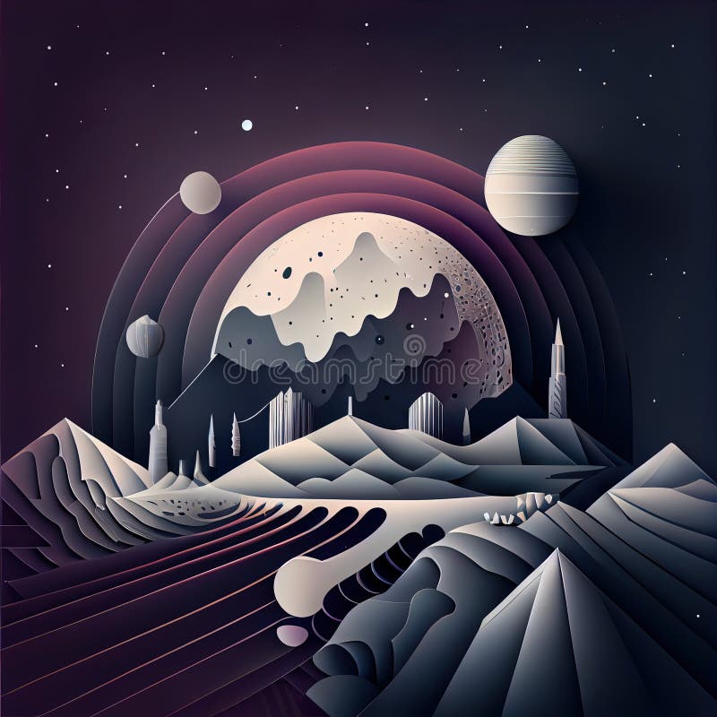 Moonscape Landscape Stock Illustrations – 356 Moonscape Landscape Stock ...