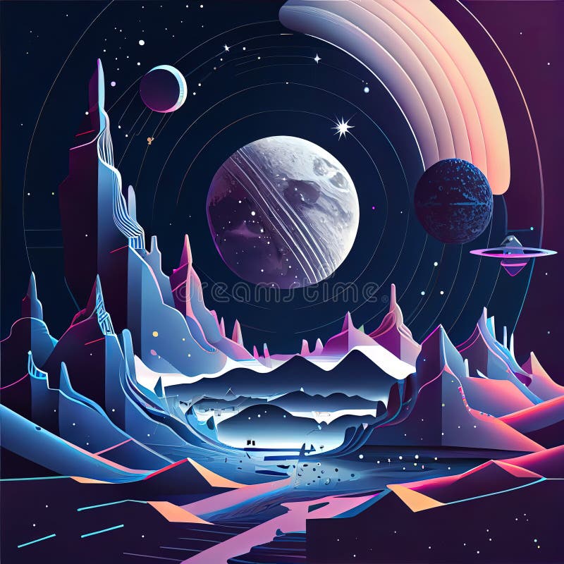 Moonscape Landscape Stock Illustrations – 356 Moonscape Landscape Stock ...