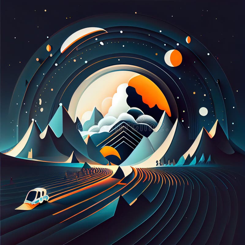 Moonscape Landscape Stock Illustrations – 356 Moonscape Landscape Stock ...
