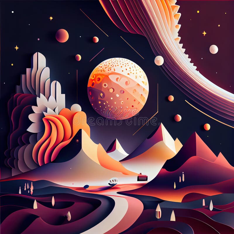 Moonscape Landscape Stock Illustrations – 356 Moonscape Landscape Stock ...