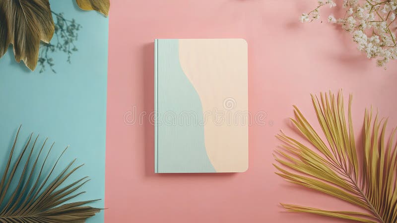 A Minimalist Reusable Notebook Styled with Subtle Patterns on a Pastel ...