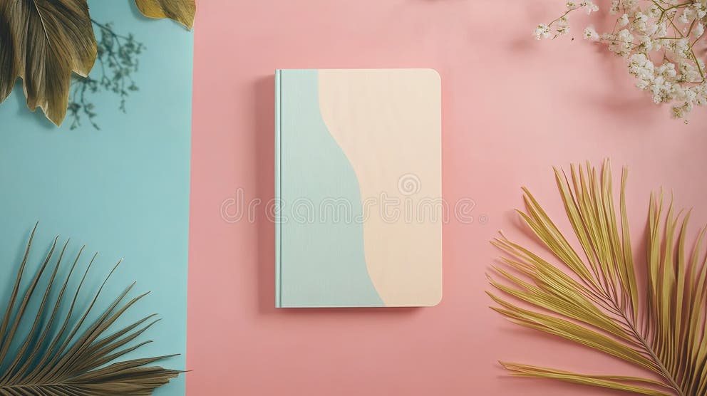 A Minimalist Reusable Notebook Styled with Subtle Patterns on a Pastel ...