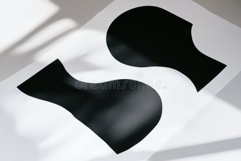 A Minimalist Risograph Design with a Monochrome Color Scheme, Bold ...