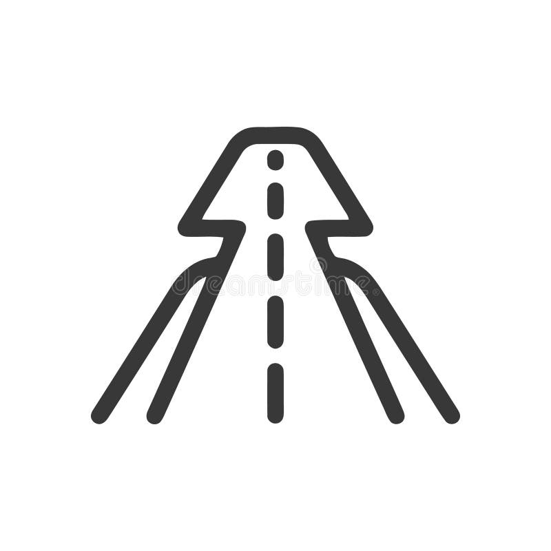 Diverging Roads, Path Splitting into Two, Decision Making Concept Stock ...