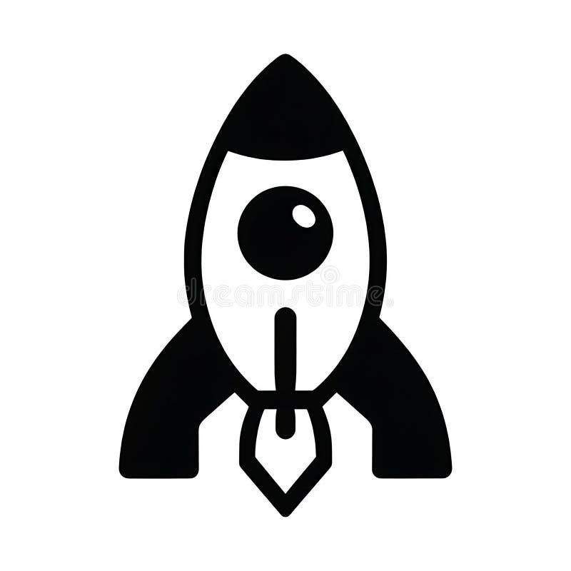 Minimalist Rocket Icon – Modern Design for Technology and Innovation ...