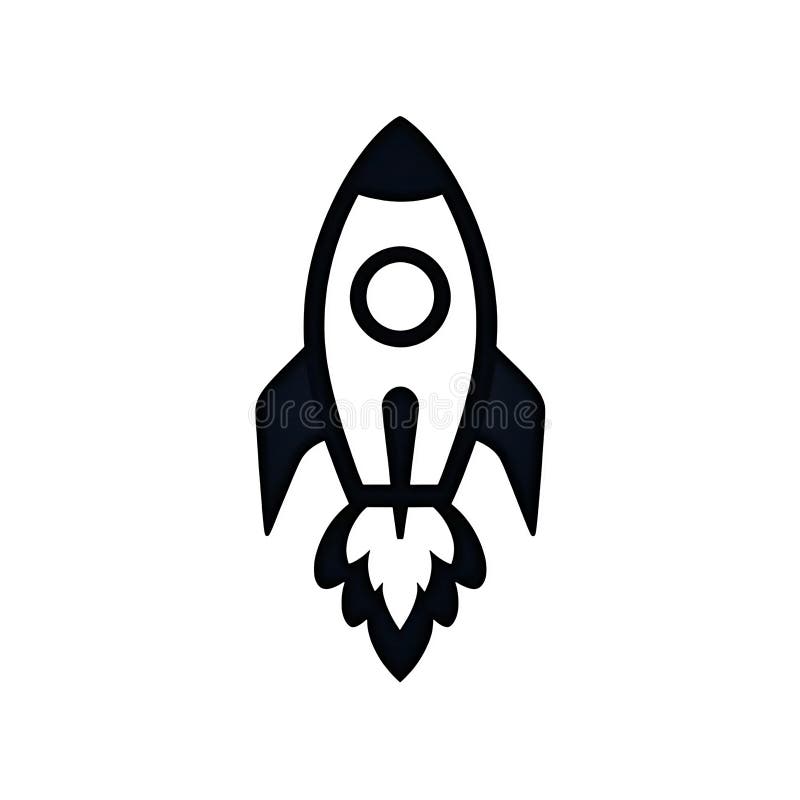 Minimalist Rocket Icon – Modern Design for Technology and Innovation ...