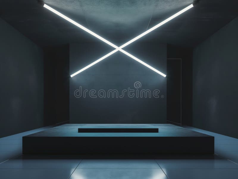Minimalist Room Crossed Ceiling Lights Stock Photos - Free & Royalty ...