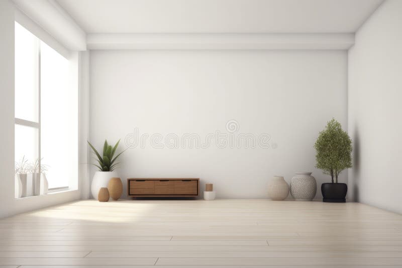 A Minimalist Room, Devoid of Clutter and Distraction, with Minimalistic ...