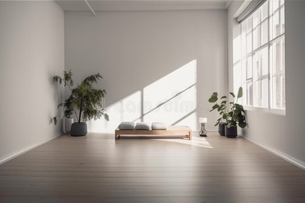 A Minimalist Room, Devoid of Clutter and Distraction, with Minimalistic ...
