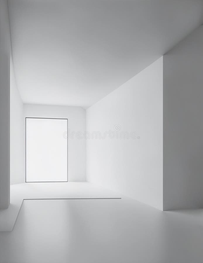 Minimalist Room Interior Design with a Quiet Room Concept Illustration ...