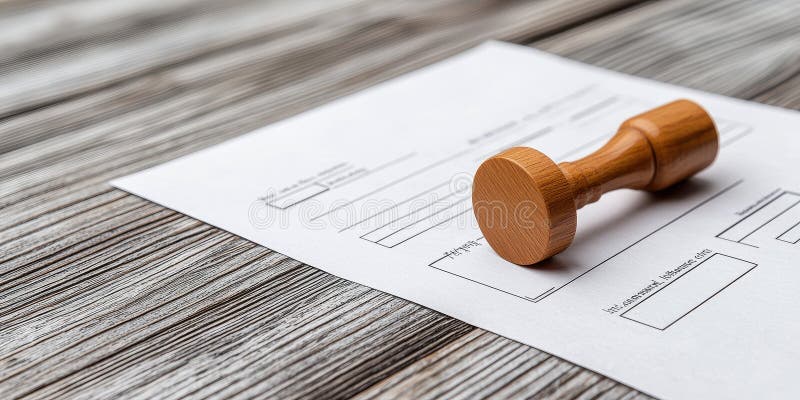 Minimalist Rubber Stamp on Paper Document with Mortgage Approval ...