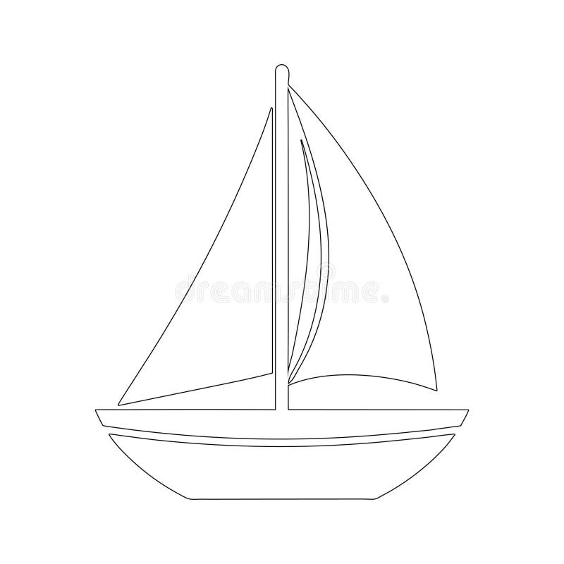 Minimalist Sailboat Line Art Vector Nautical Silhouette Illustration ... Minimalist Sailboat Line Art Vector Nautical Silhouette Illustration ...