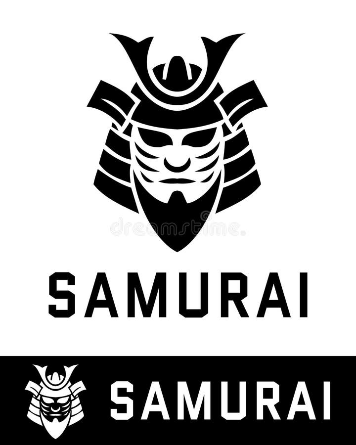 Minimalist Samurai Logo Design Featuring a Bold and Iconic Warrior ...