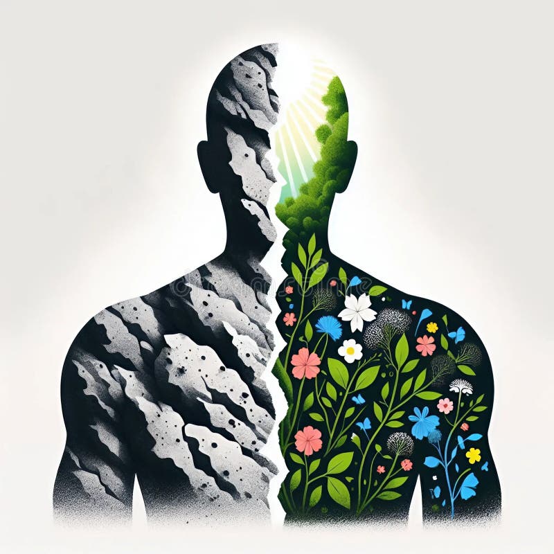 A Minimalist, Schematic Illustration: a Simple Human Silhouette ...