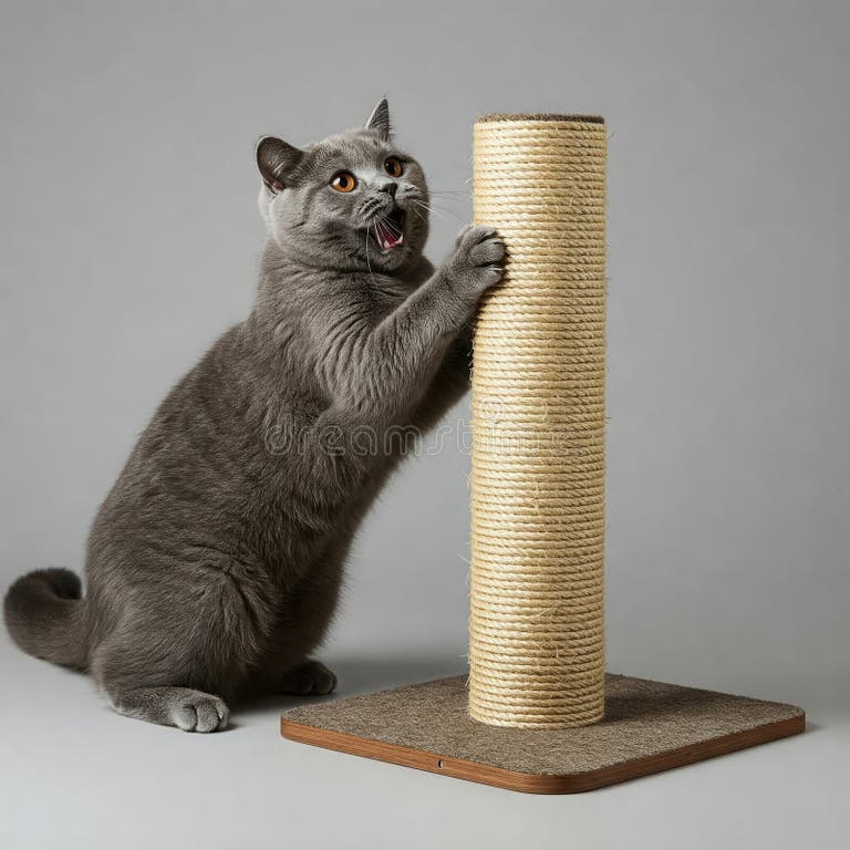 Minimalist Scratching Post Complements Modern Interiors Stock ...