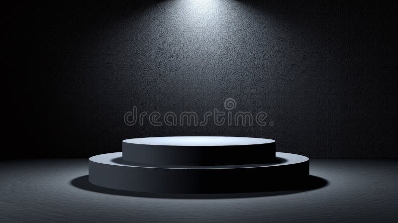 A Minimalist Setup Features a Pristine White Pedestal Adorned with a ...