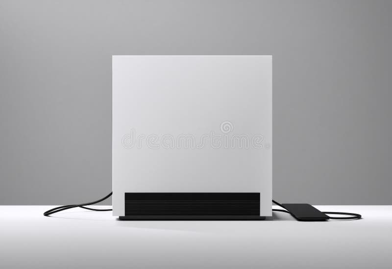 A Minimalist Setup Featuring a Blank White Game Play Console Sleek ...