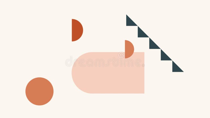 Minimalist Shape Desktop Wallpaper Stock Illustration - Illustration of ...