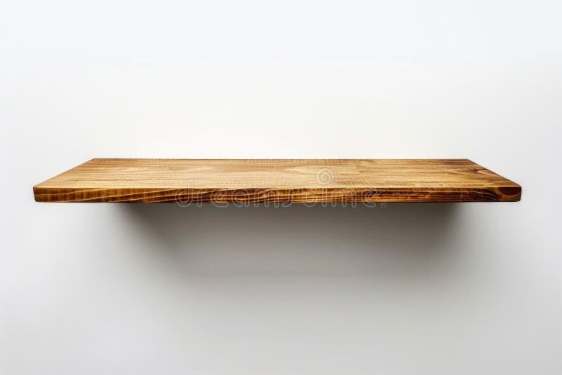 Minimalist Shelf on White Background. Generative Ai Stock Illustration ...