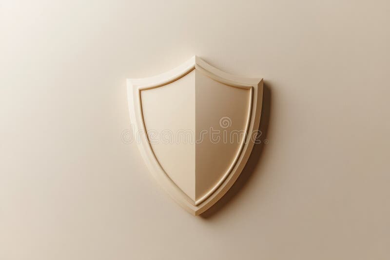 Minimalist Shield Design with Two Tone Color Scheme Creating a Modern ...