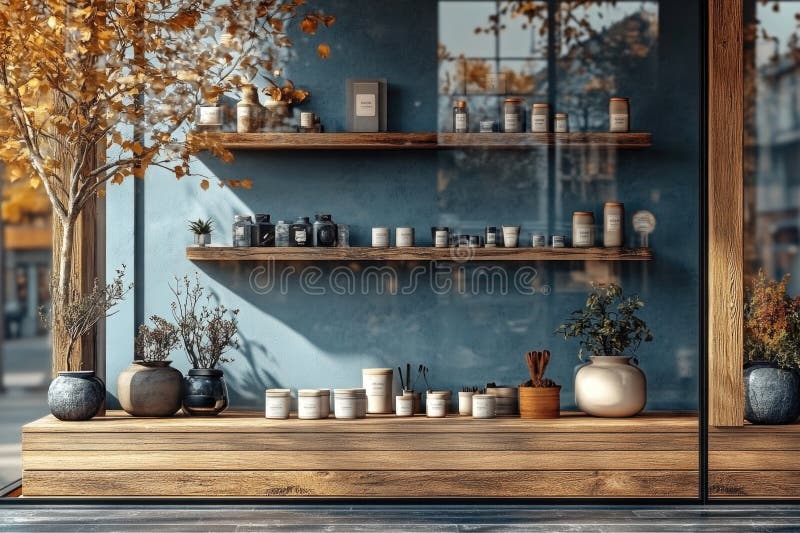 Minimalist Shop Window Mockup: Showcase Electronics and Hardware with ...