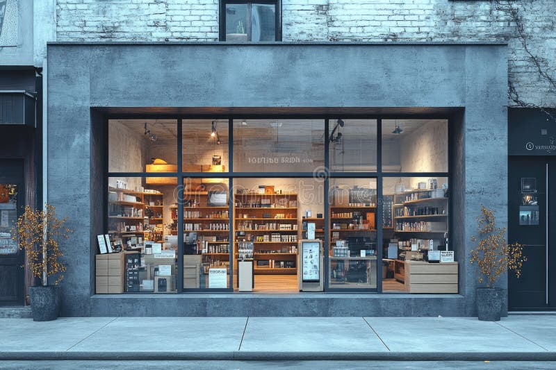 Minimalist Shop Window Mockup: Showcase Electronics and Hardware with ...