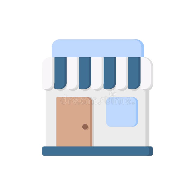 Minimalist Shopping Icon a Compact and Modern Storefront Design for ...