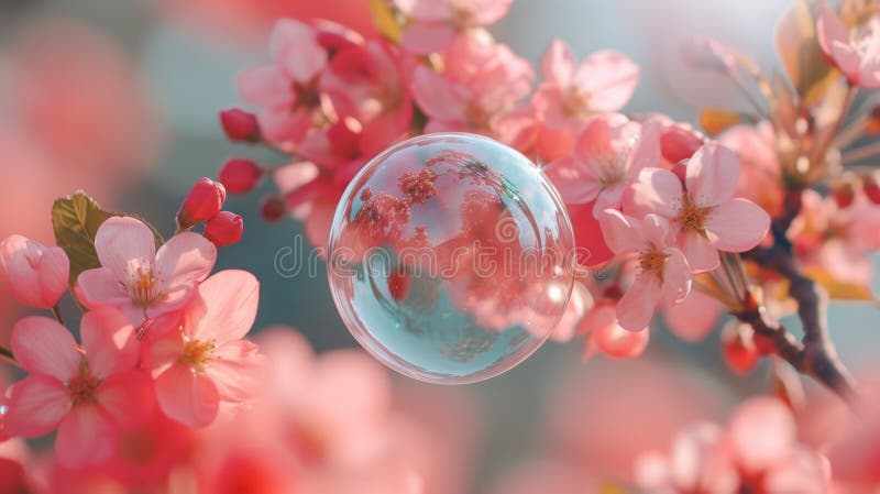 A Minimalist Shot of a Clear Bubble Floating Against a Backdrop of ...