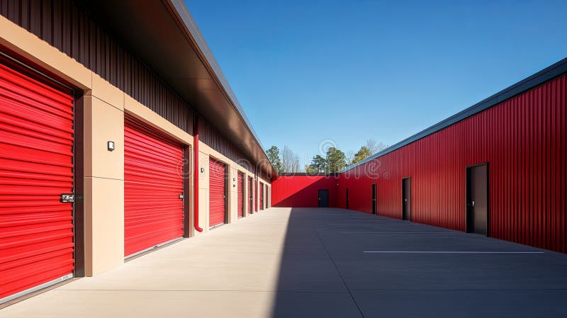 Minimalist Signage for an Upscale Personal Storage Facility Background ...