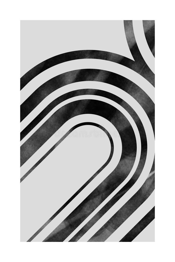 Minimalist Simple Abstract Neutral Wall Art Stock Vector - Illustration ...