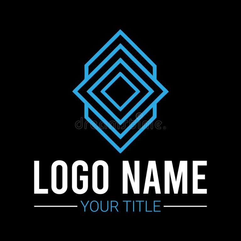 Minimalist Simple-shape Logo Design Stock Vector - Illustration of ...