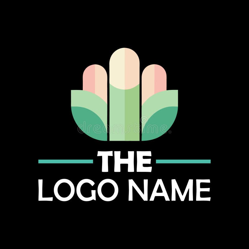 Minimalist Simple-shape Logo Design Stock Vector - Illustration of ...