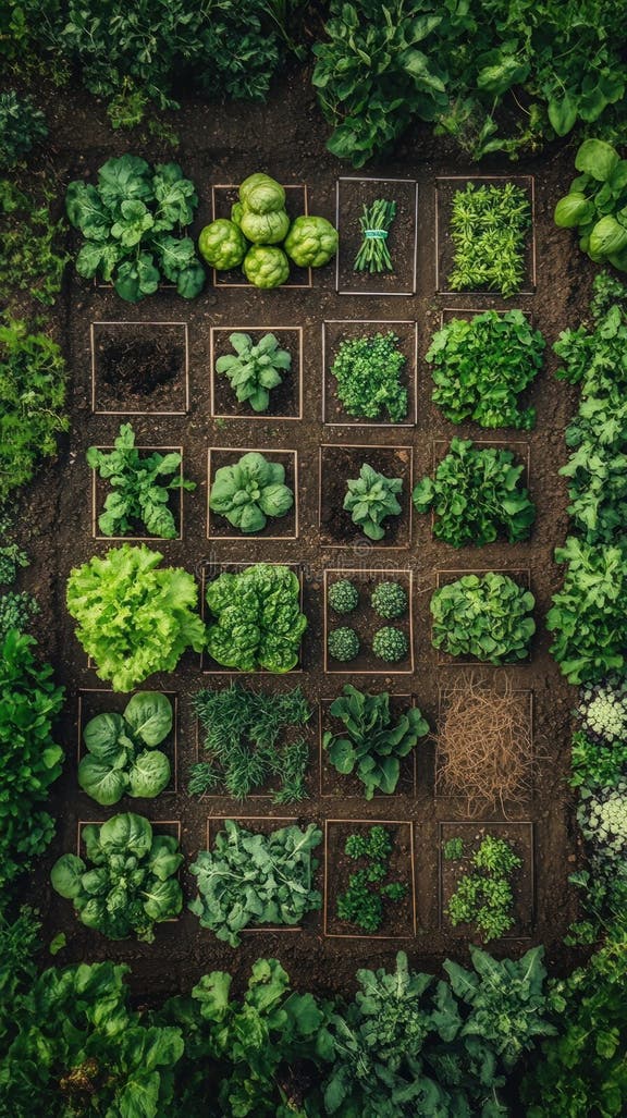 Minimalist Single Vegetable Garden Patch Stock Illustration - Illustration of food, vegetable ...