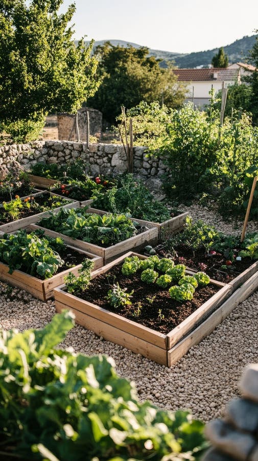 Minimalist Single Vegetable Garden Patch Stock Illustration ...